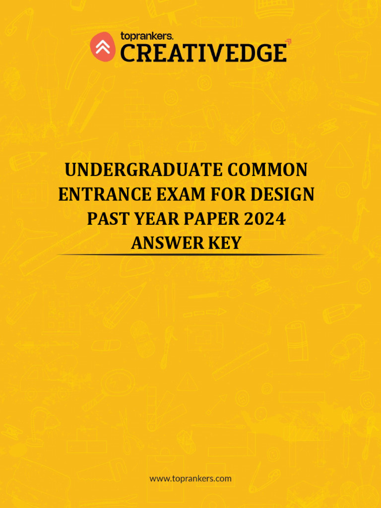 Uceed 2024 Pyp Questions Paper Answer Key 1 02807e4ba86fb | PDF