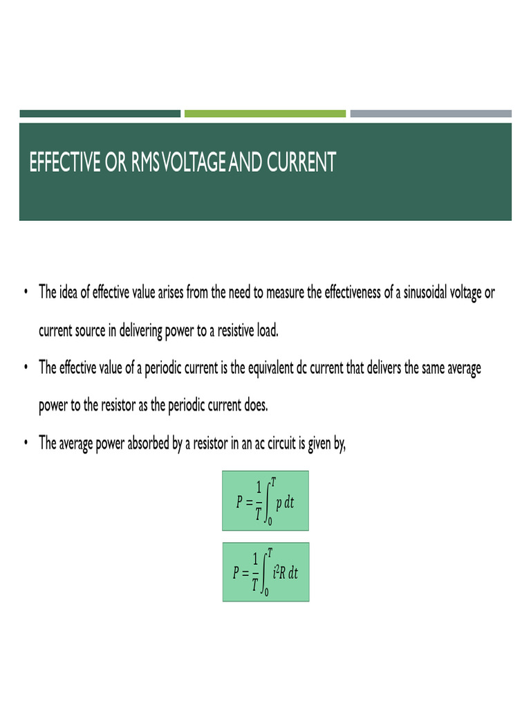 L6 RMS Values _ Complex Power | PDF