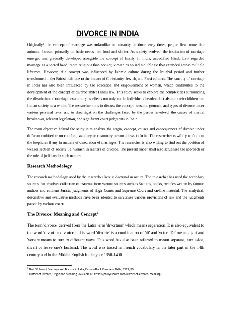 Divorce in India | PDF