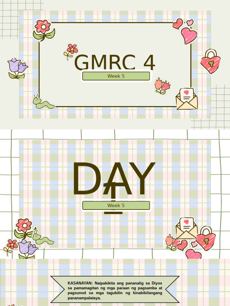 GMRC W5 Day 1-3 | PDF