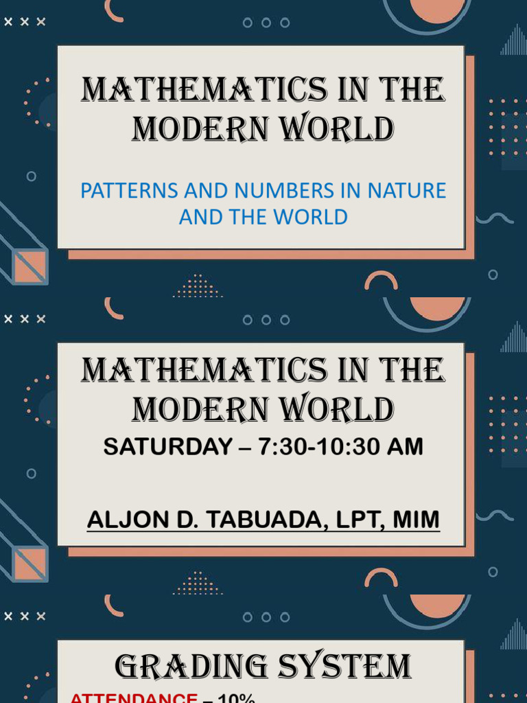 Mathematics in The Modern World Lesson 1 | PDF
