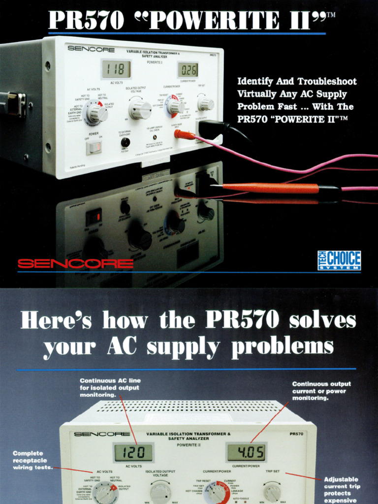 Sencore - PR570 | PDF