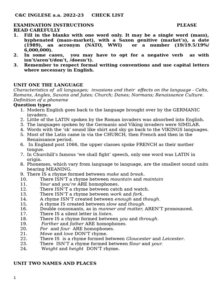 Checklist 2024 | PDF