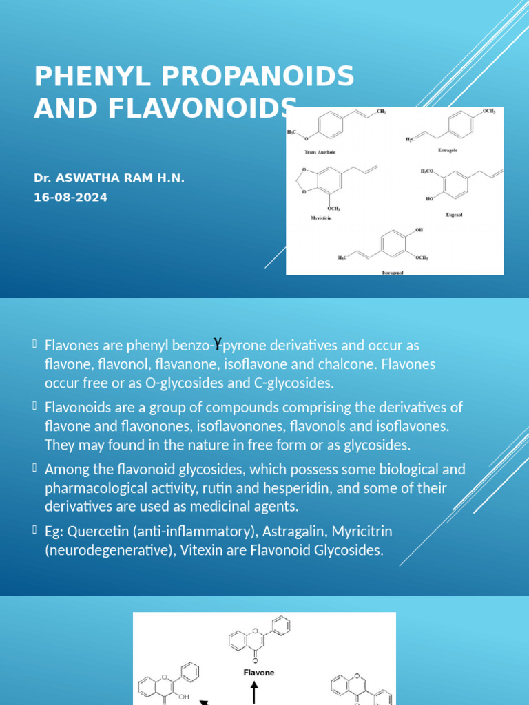 Ph. Pr. & Flavonoids Drugs-1 HR | PDF