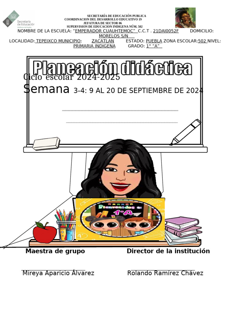 1° s1 Planeación Profa. Kempis | PDF