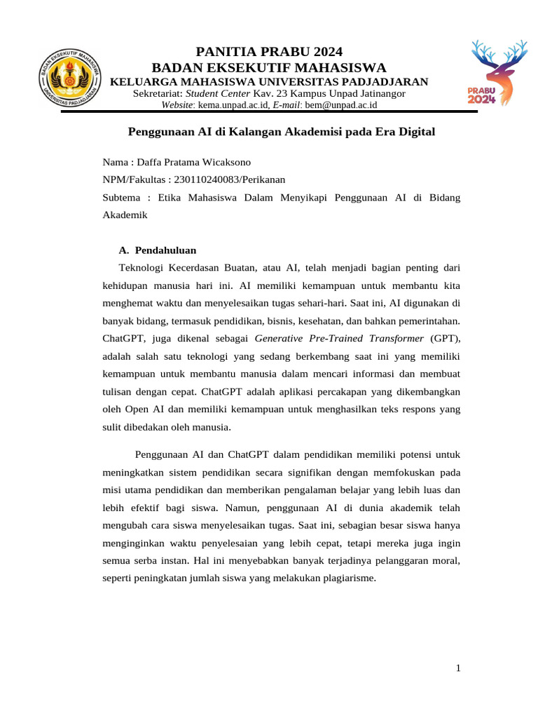 FPIK - Daffa Pratama Wicaksono | PDF