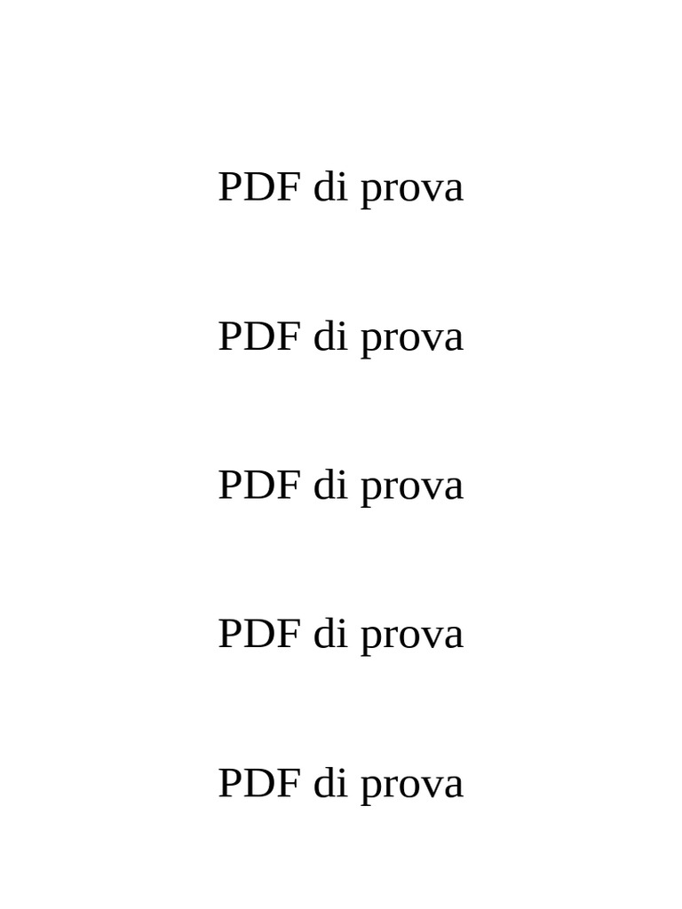 PDF Di Prova Per Test (1) | PDF
