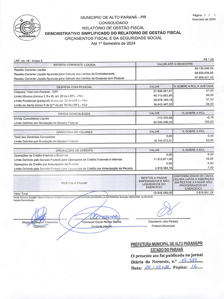 RGF Anexo 6 RGF Simplificado PDF | PDF