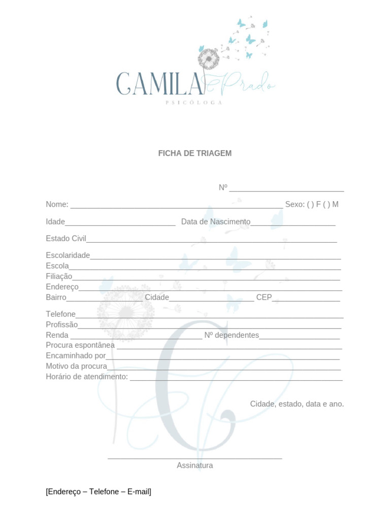 Ficha de Triagem | PDF