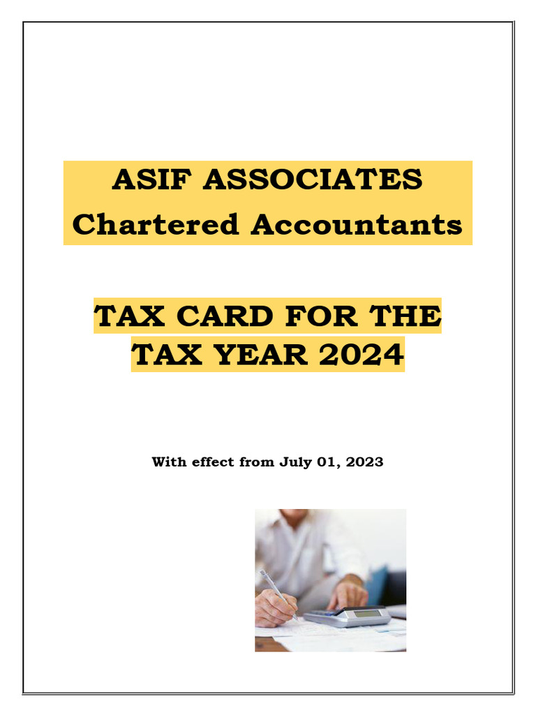 Tax Card 2024 | PDF