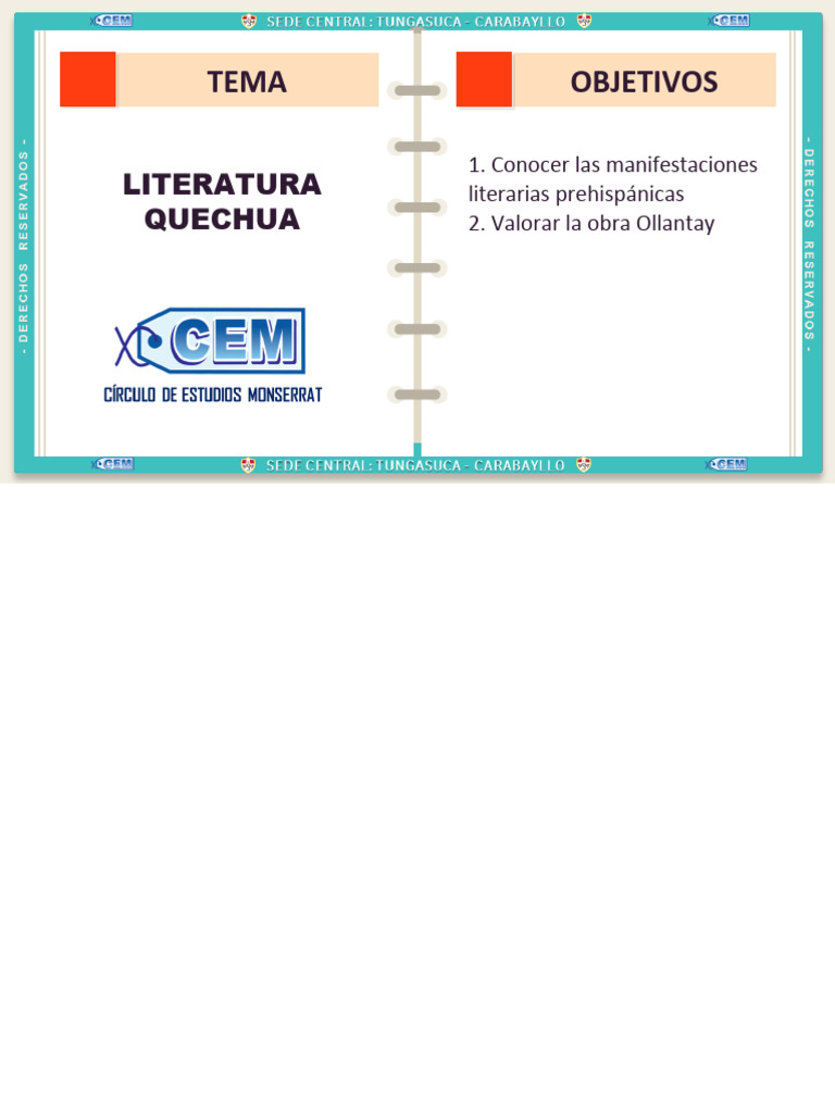 CEM INT 2- LITERATURA PPT SEM 27 (1) | PDF