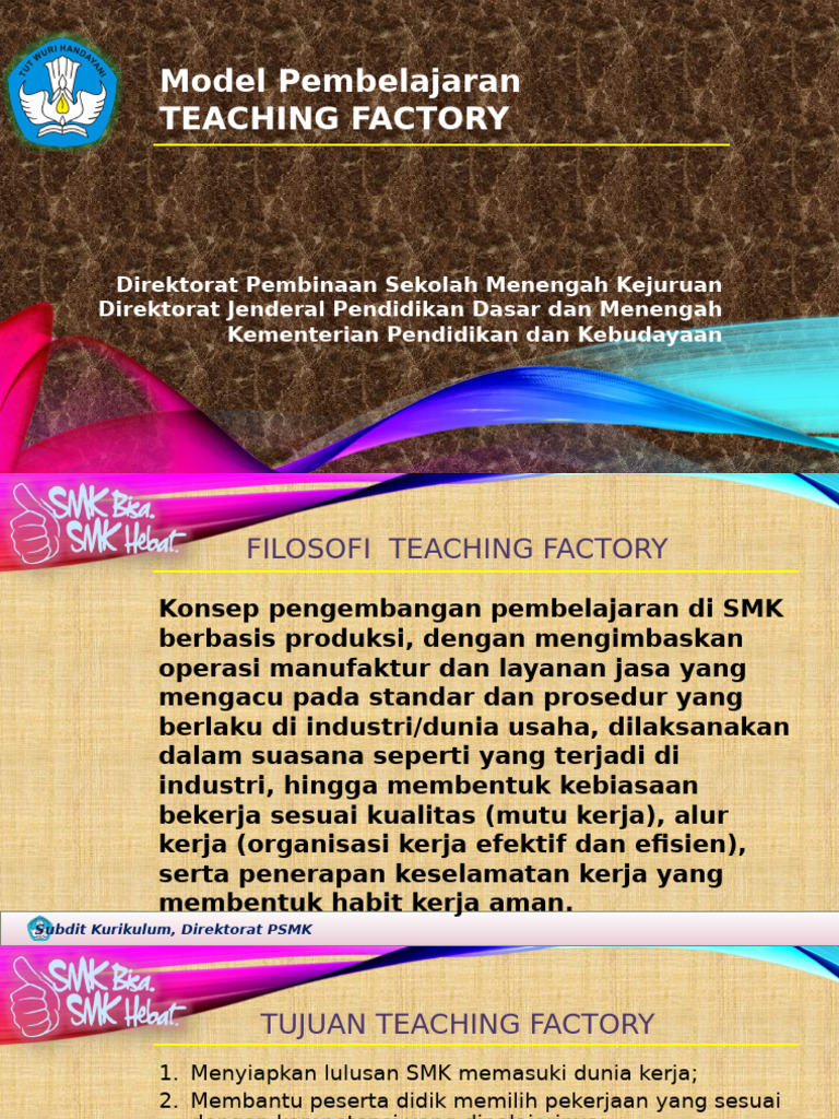 Ramli Model Pemblj Teaching Factory | PDF