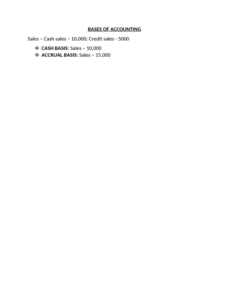 Bases of Accounting | PDF
