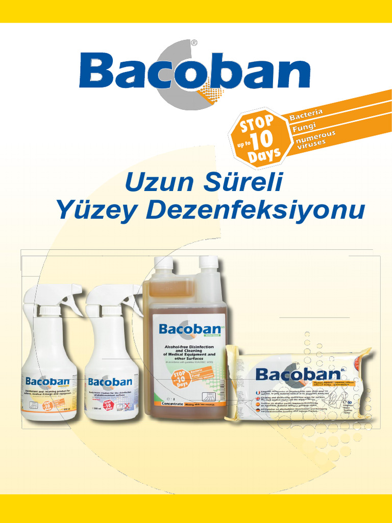 Katalog Bacoban - Uzun Süreli Yüzey Dezenfeksiyonu | PDF