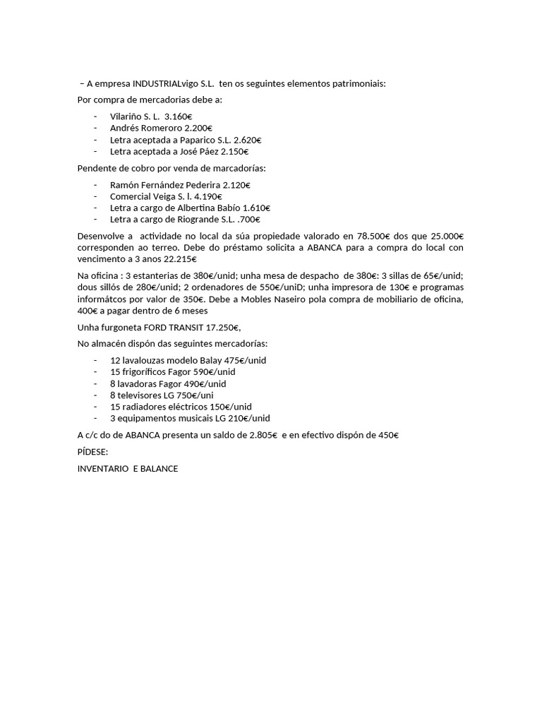 Inventario Piac | PDF