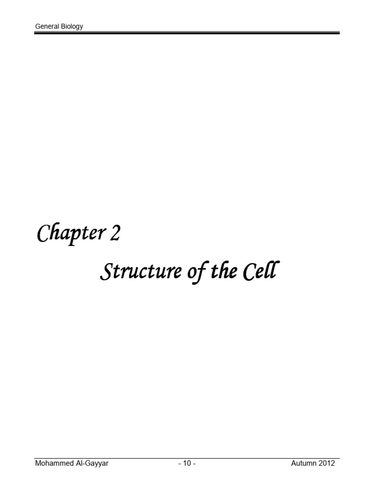Structure-of-the-cell | PDF
