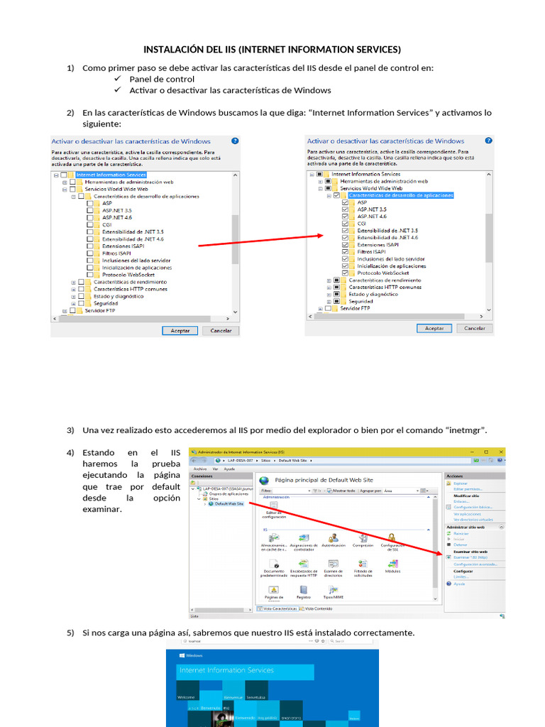 Instalación del IIS | PDF