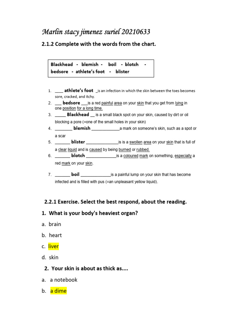 Ingles Dermatolo Compressed | PDF | Salud y bienestar | Ciencia y matemáticas