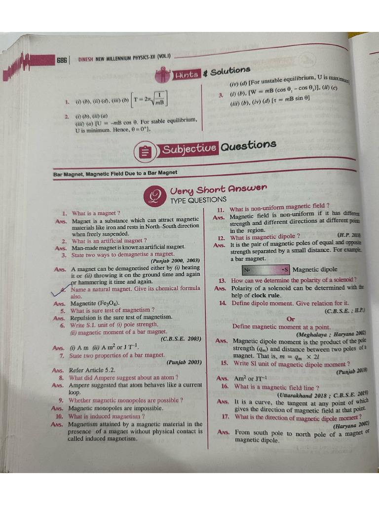 Dinesh Notes Chp-5(One Mark q.) | PDF