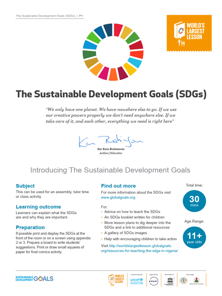 1.-Introducing-the-SDGs-NE1 | PDF
