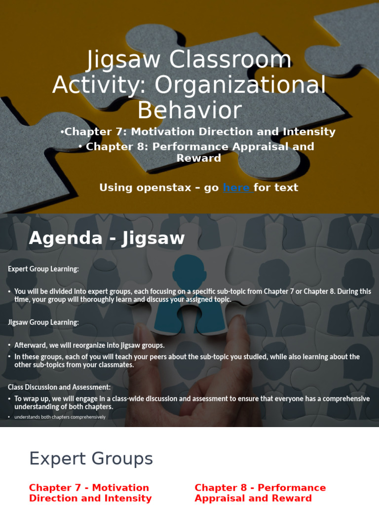 Jigsaw Classroom Activity | PDF