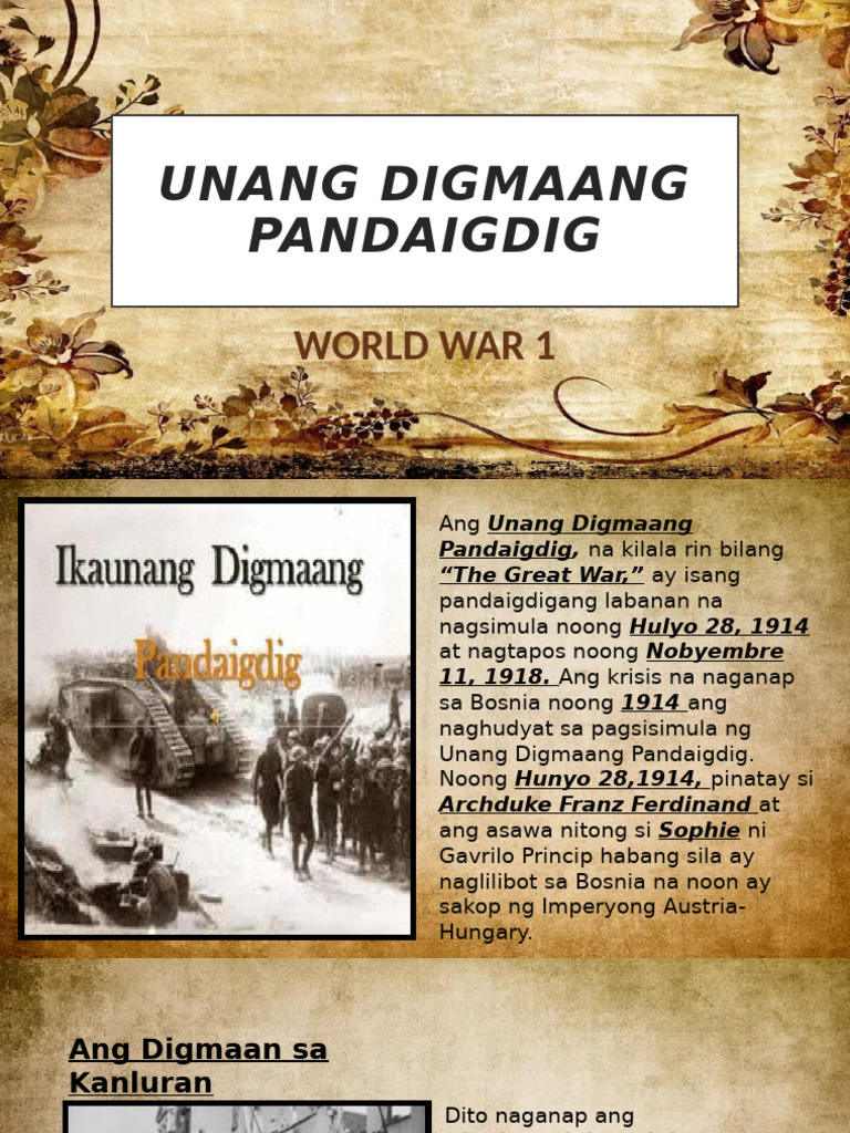 Unang Digmaang Pandaigdig