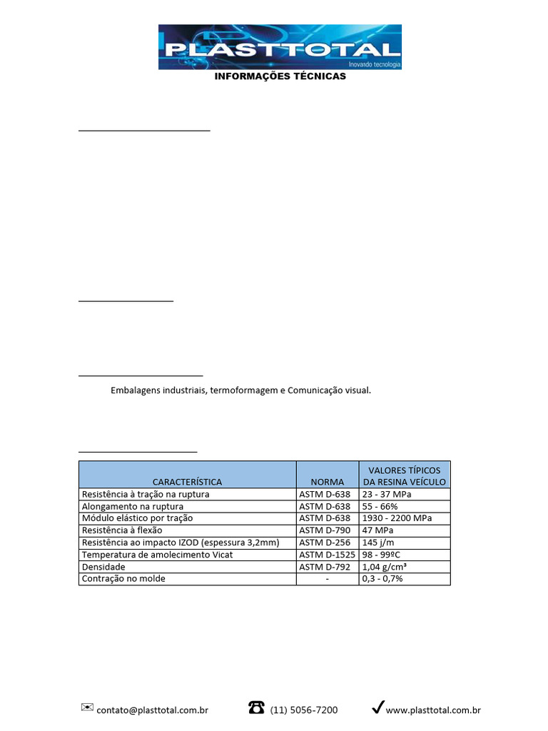 Psai Informacoes Tecnicas | PDF