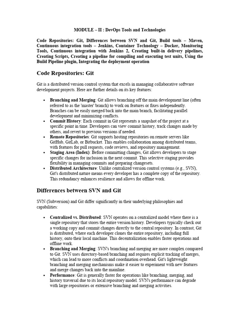 Devops Module 2 | PDF