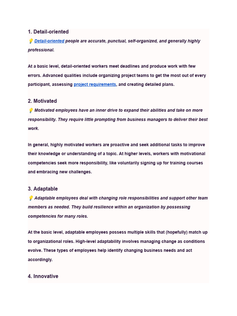 5 Core Competencies | PDF