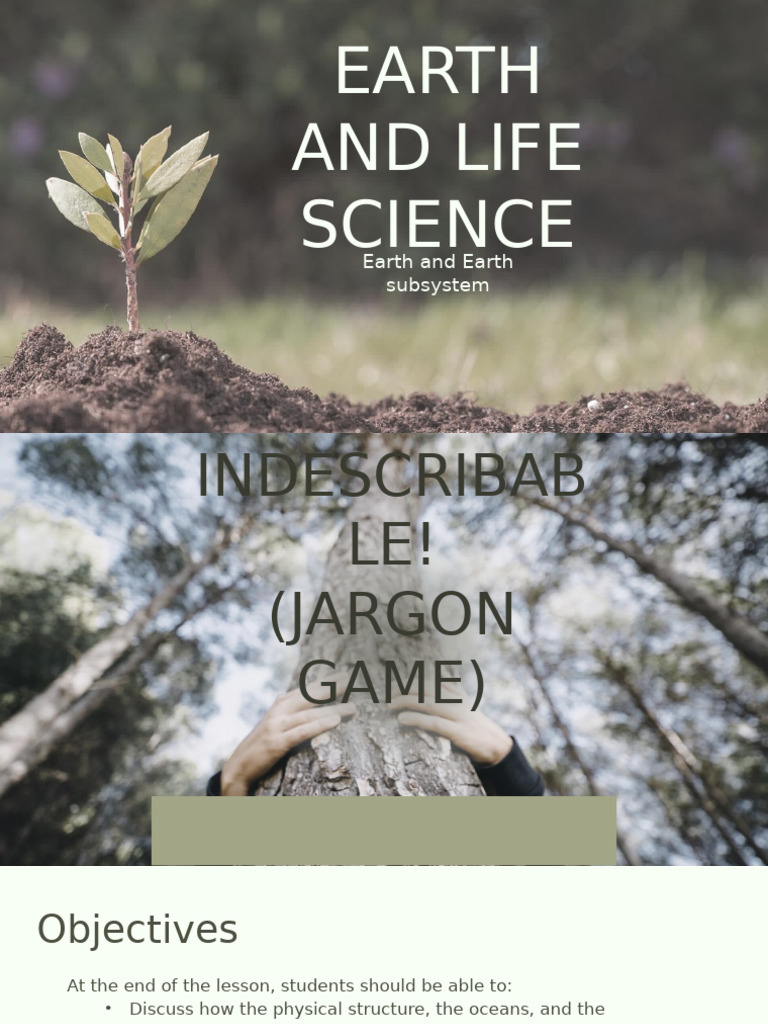 LESSON 4 Earth and Earth Subsystem | PDF