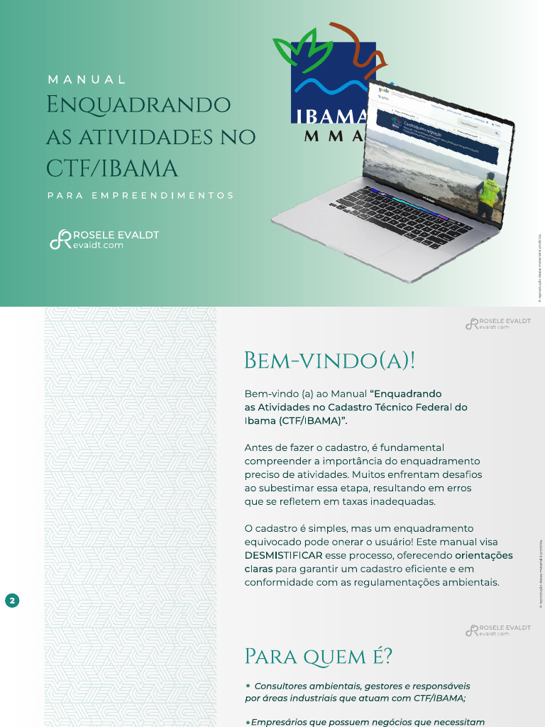 Manual Enquadramento CTF - IBAMA - Por Rosele Evaldt | PDF