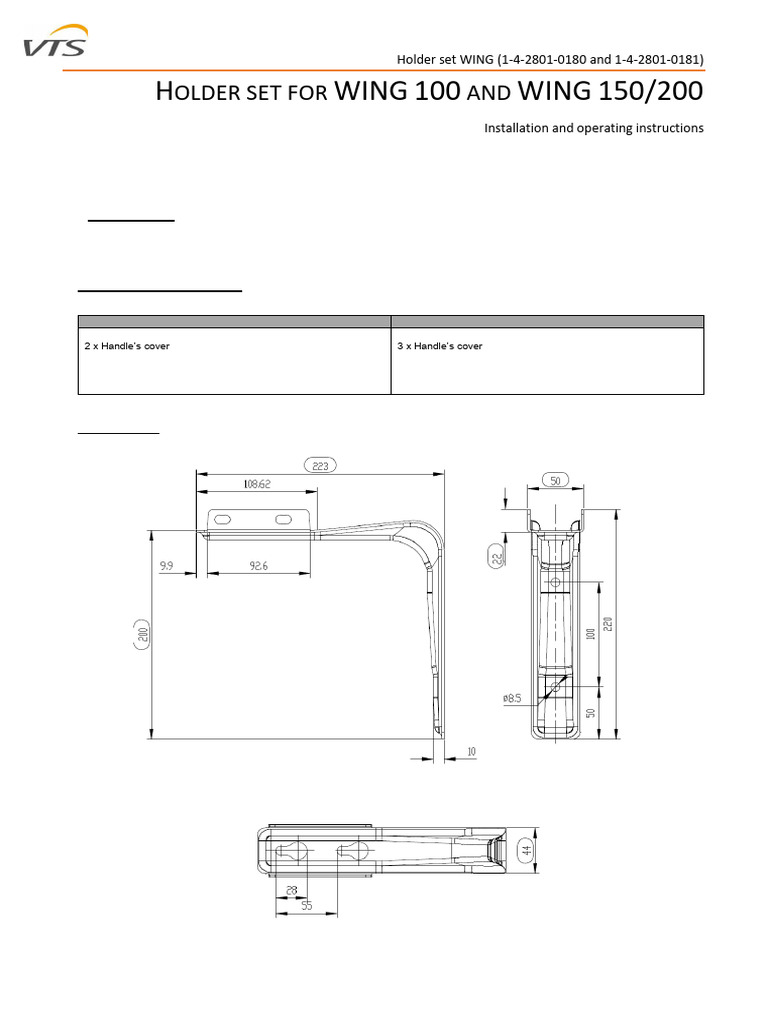 Holder Set For WING | PDF