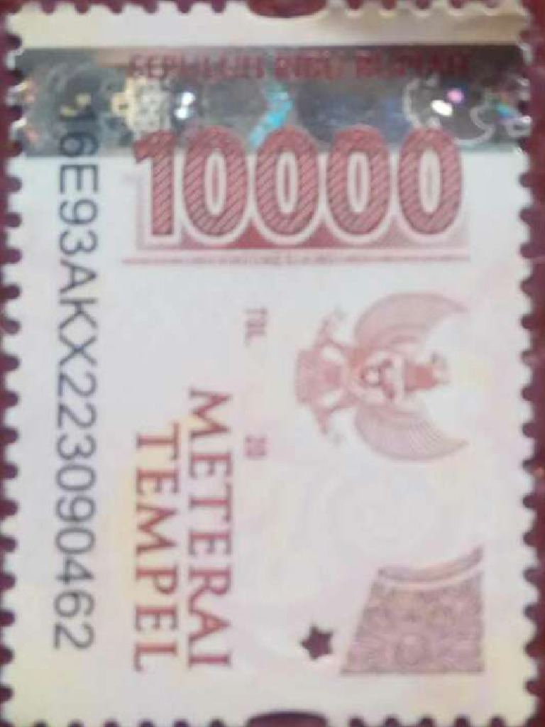 Materai 10.000 | PDF