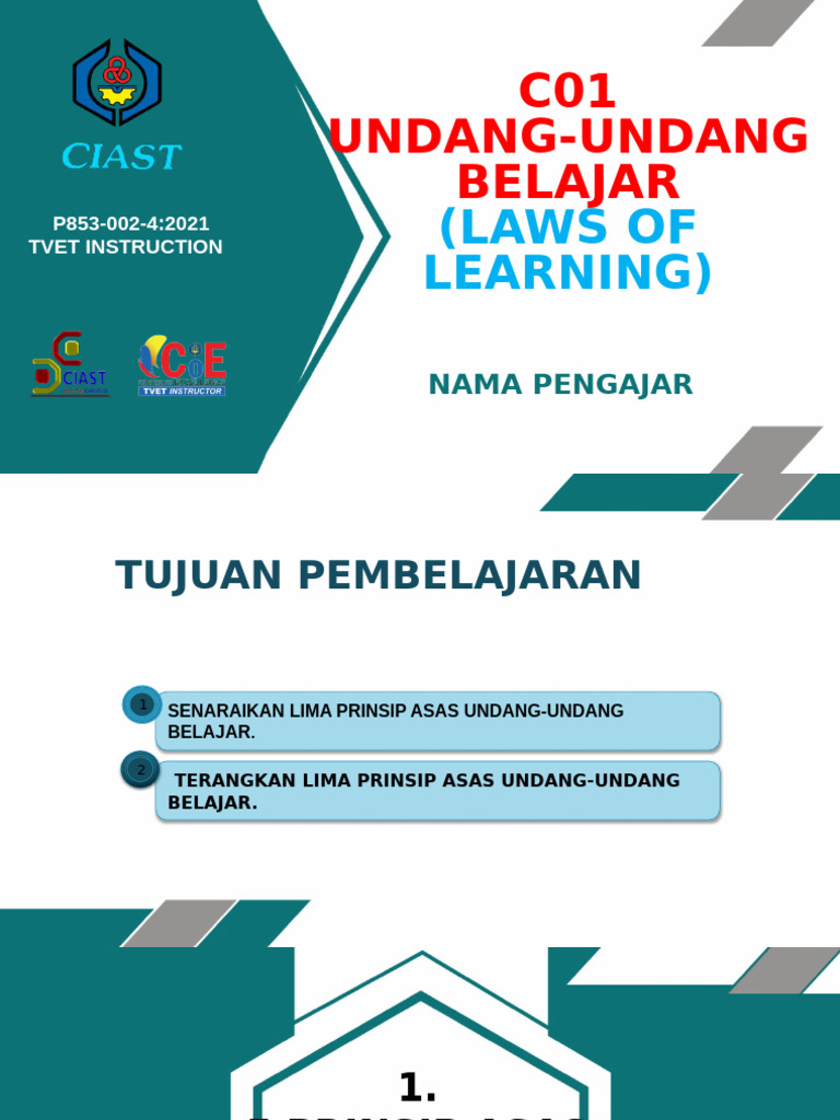 C01 - 5 Laws of Learning | PDF