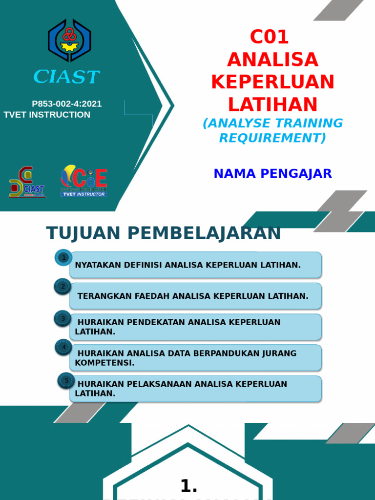 C01 - 1 Analisa Keperluan Latihan | PDF