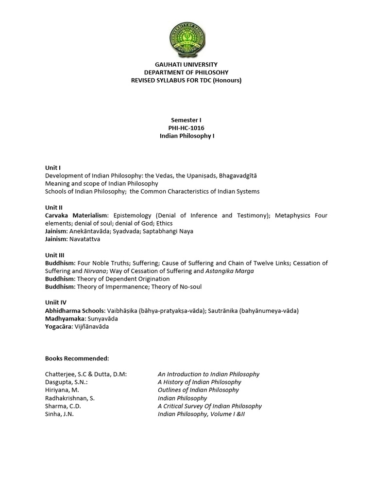 BA-Phil-Hon-CBCS (2021) | PDF