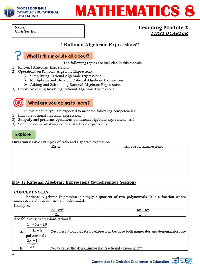 Math 8 Module 2 | PDF