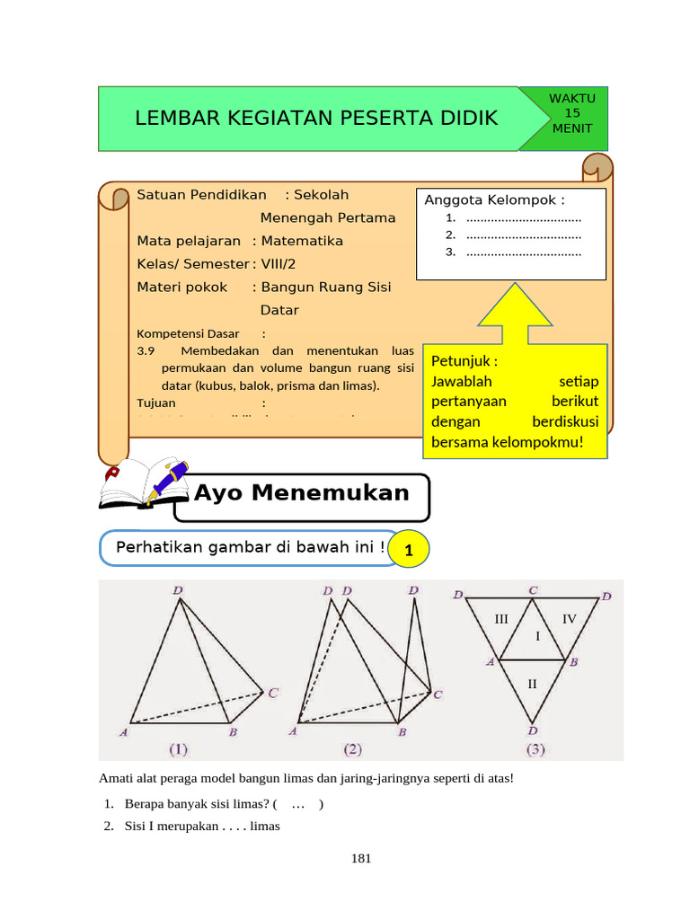4. LKPD LUAS PERM LIMAS | PDF