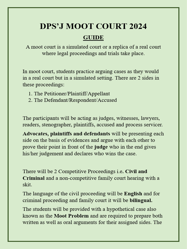 Moot Court | PDF