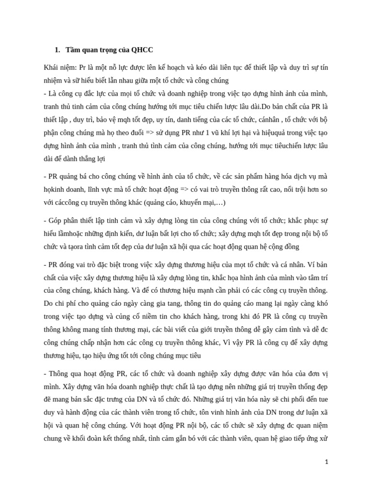 QHCC Cuối kỳ | PDF