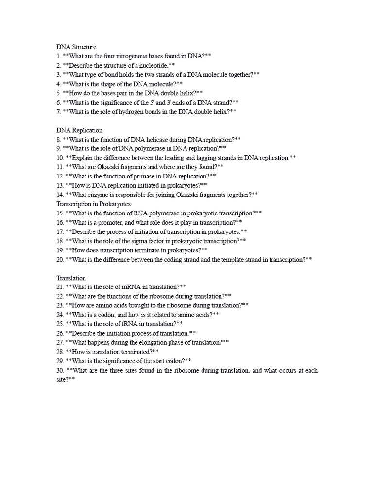 DNA Structure | PDF