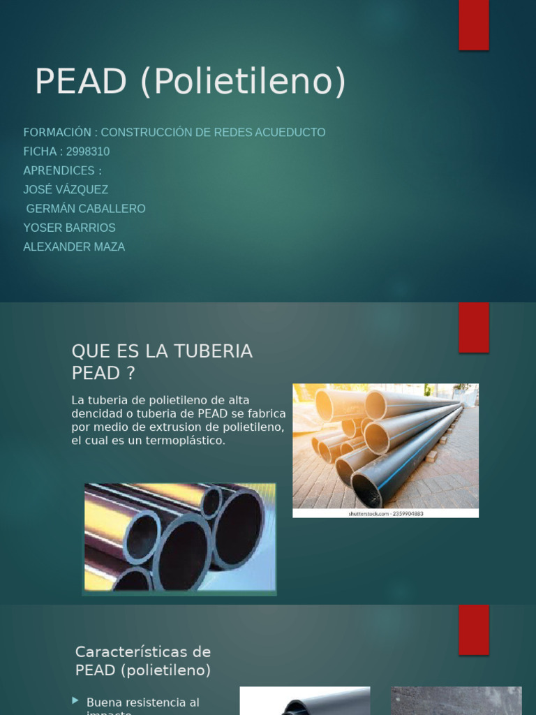 Diapositiva de PEAD. | PDF