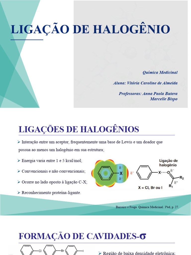 Seminário 1 QM - Ligações de Halogênio | PDF