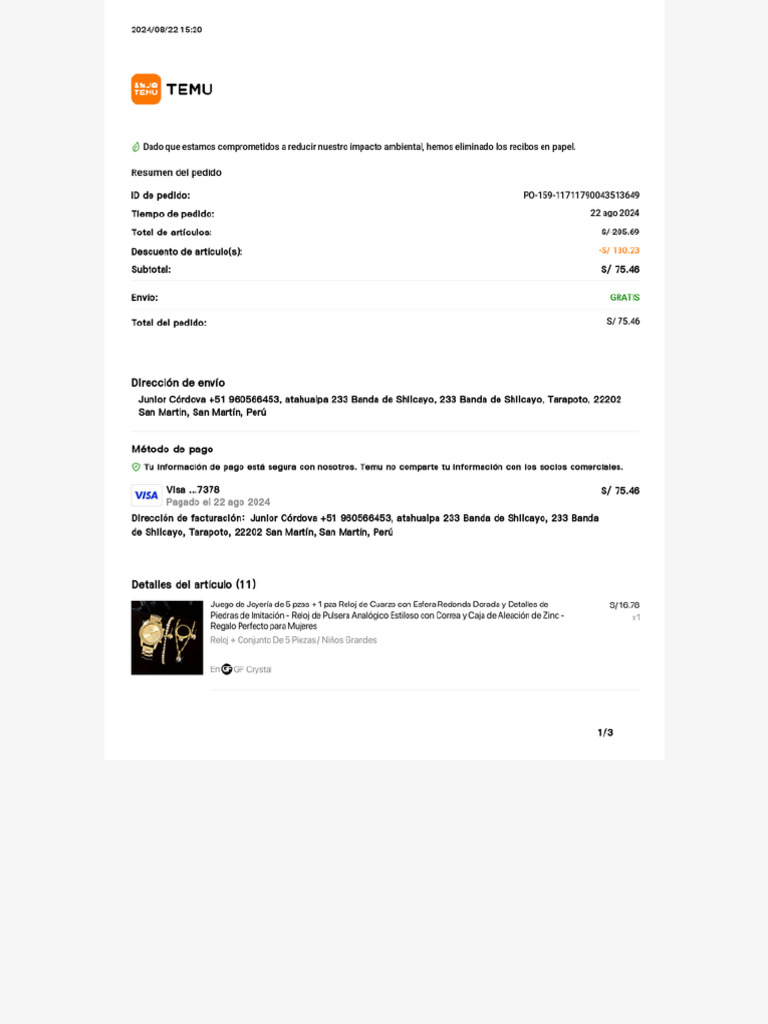 Temu Web Document | PDF