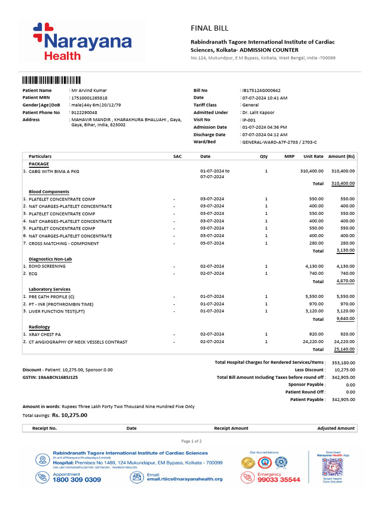 Settled-Invoice-IB175124G000642 | PDF