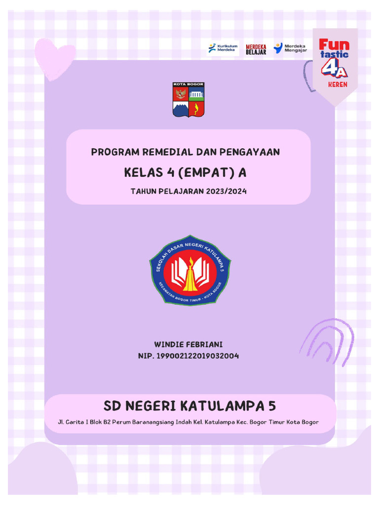 Remed Dan Pengayaan Kelas 4 | PDF