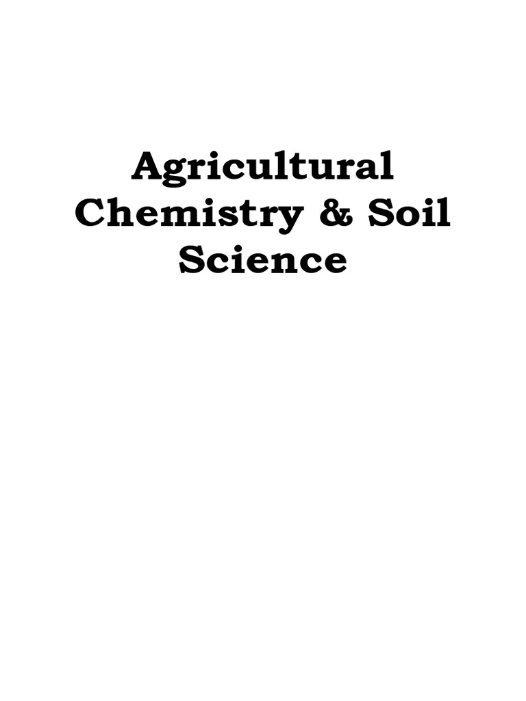 Soil Science | PDF