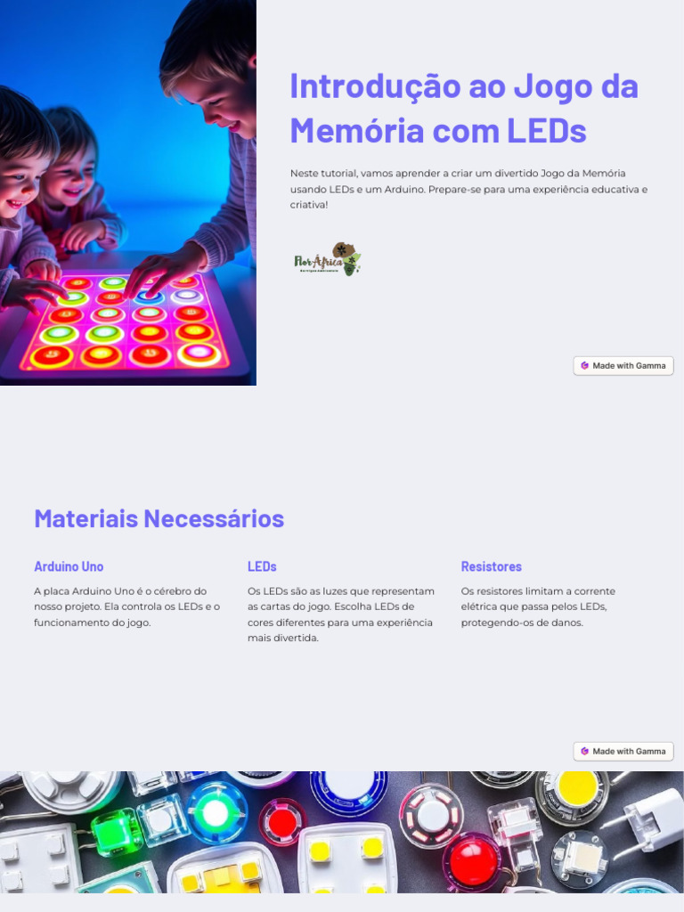 Introducao Ao Jogo Da Memoria Com LEDs | PDF