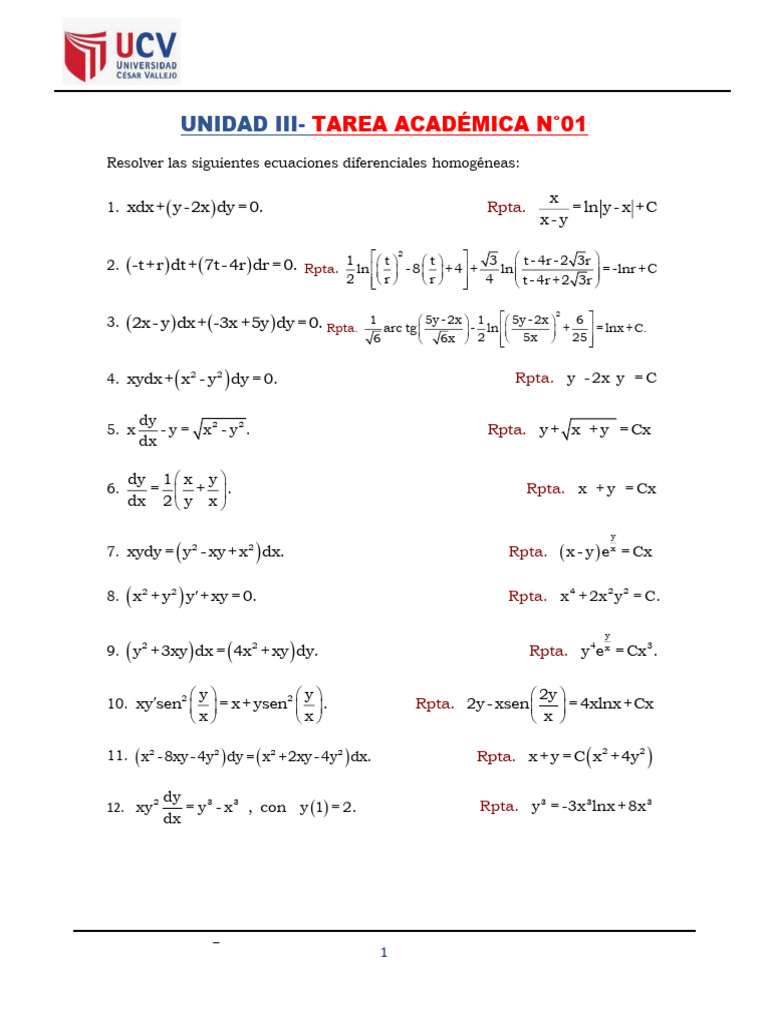 Unidad 3 - Tarea Académica 1 | PDF