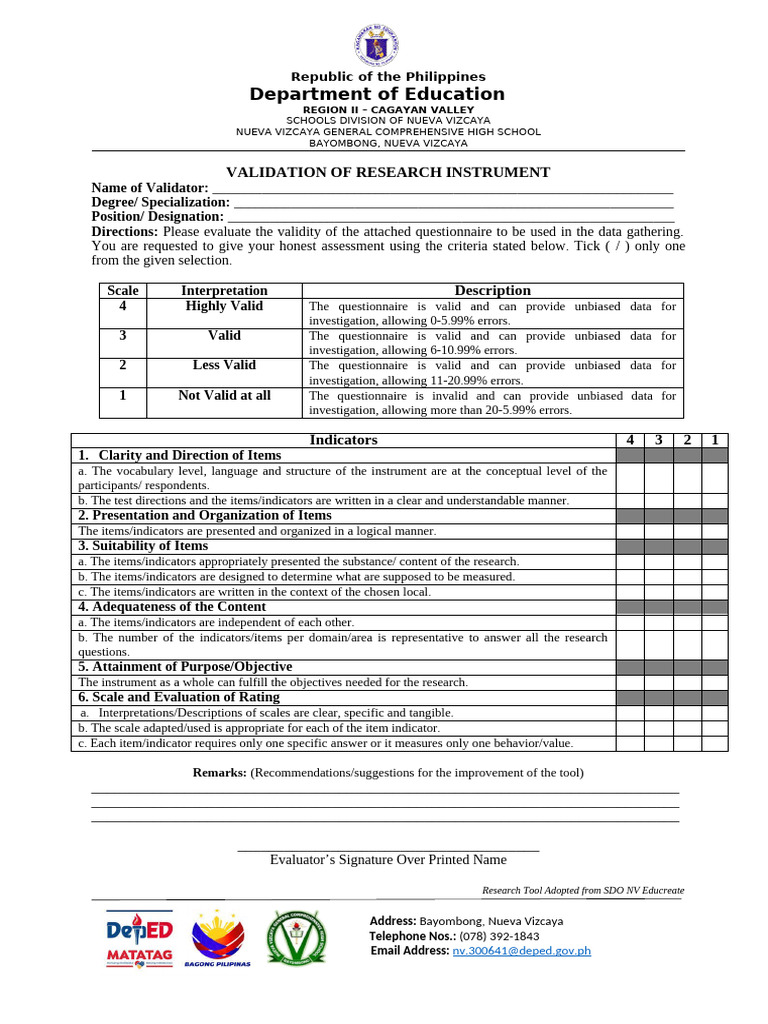 Research-Validation-Tool-2024 | PDF